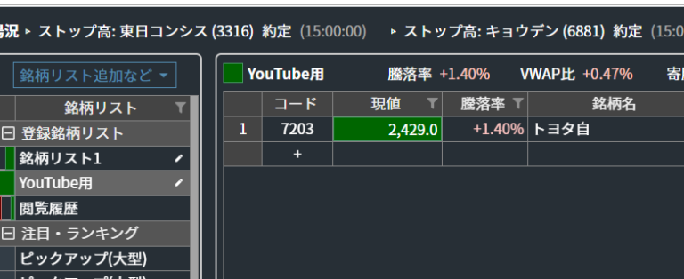 【SBI証券】BRiSKの場況速報を使い動意づいた銘柄を探す方法
